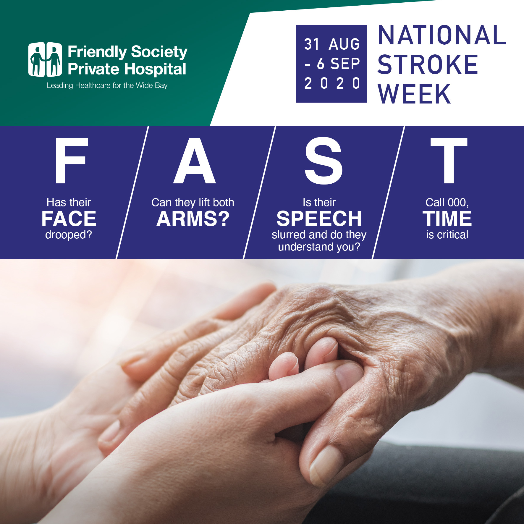 Think FAST to learn the signs of stoke